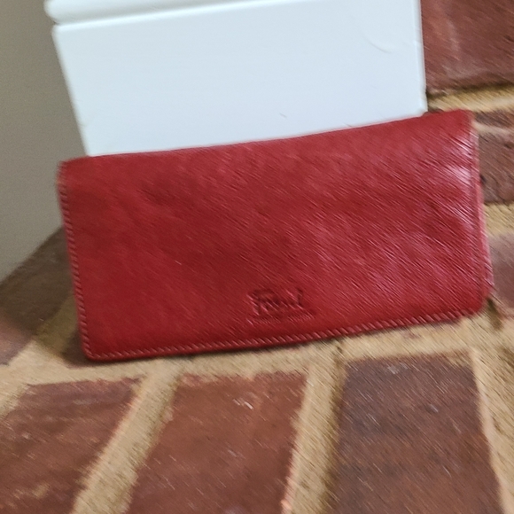 Fossil | Bags | Fossil Red Leather Wallet | Poshmark